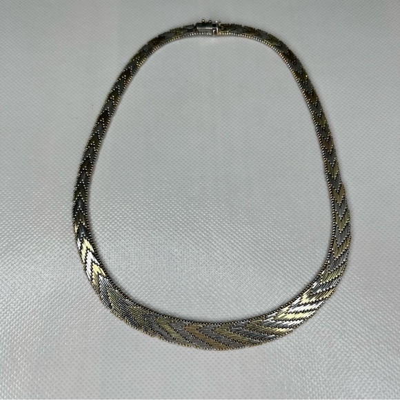 Vintage | Jewelry | Vintage Necklace Made In Italy Gold Silver Tone ...